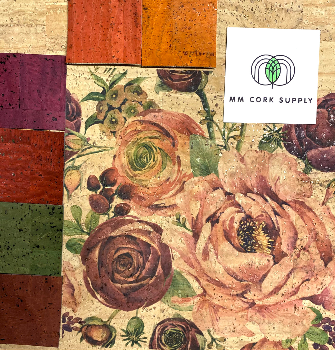 Printed Rose Cork Fabric – MM Cork Supply